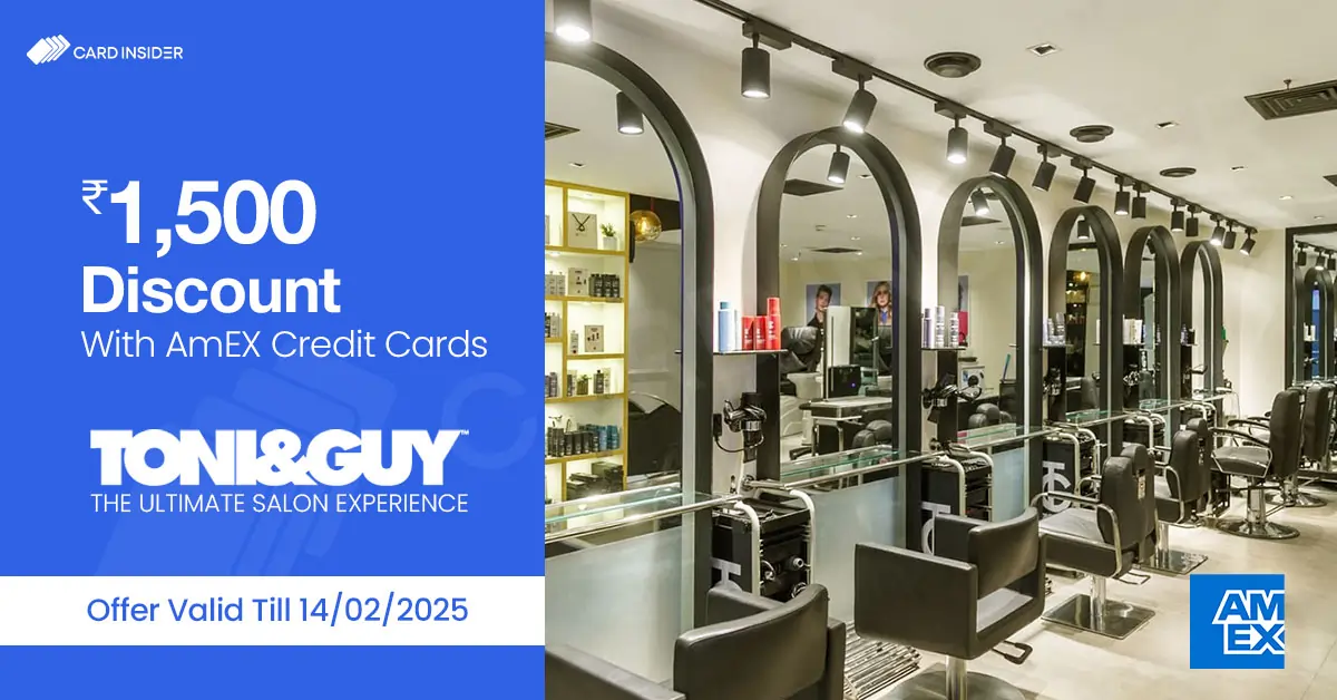 ₹1,500 Instant Discount at Toni & Guy Salon With American Express ...